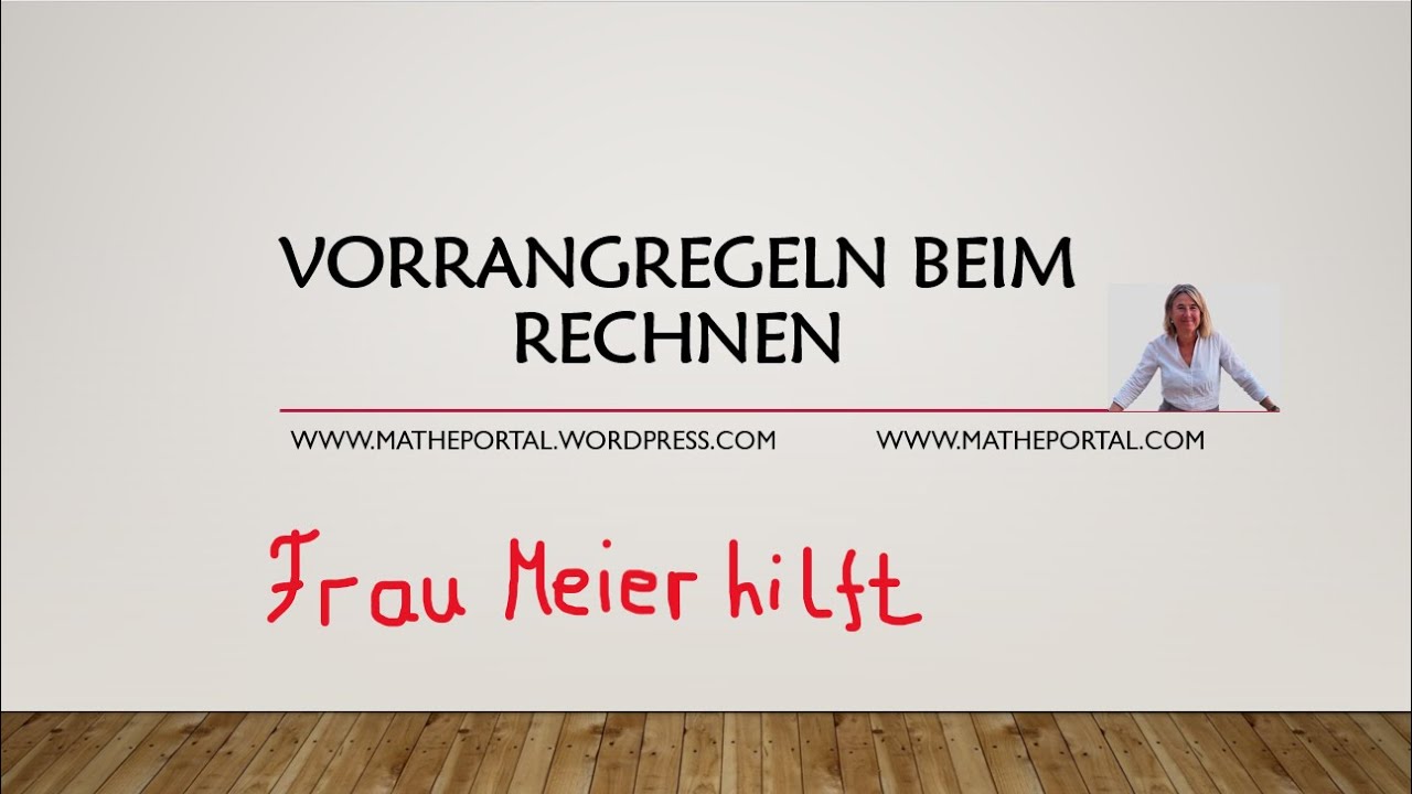 Vorrangregeln beim Rechnen - YouTube