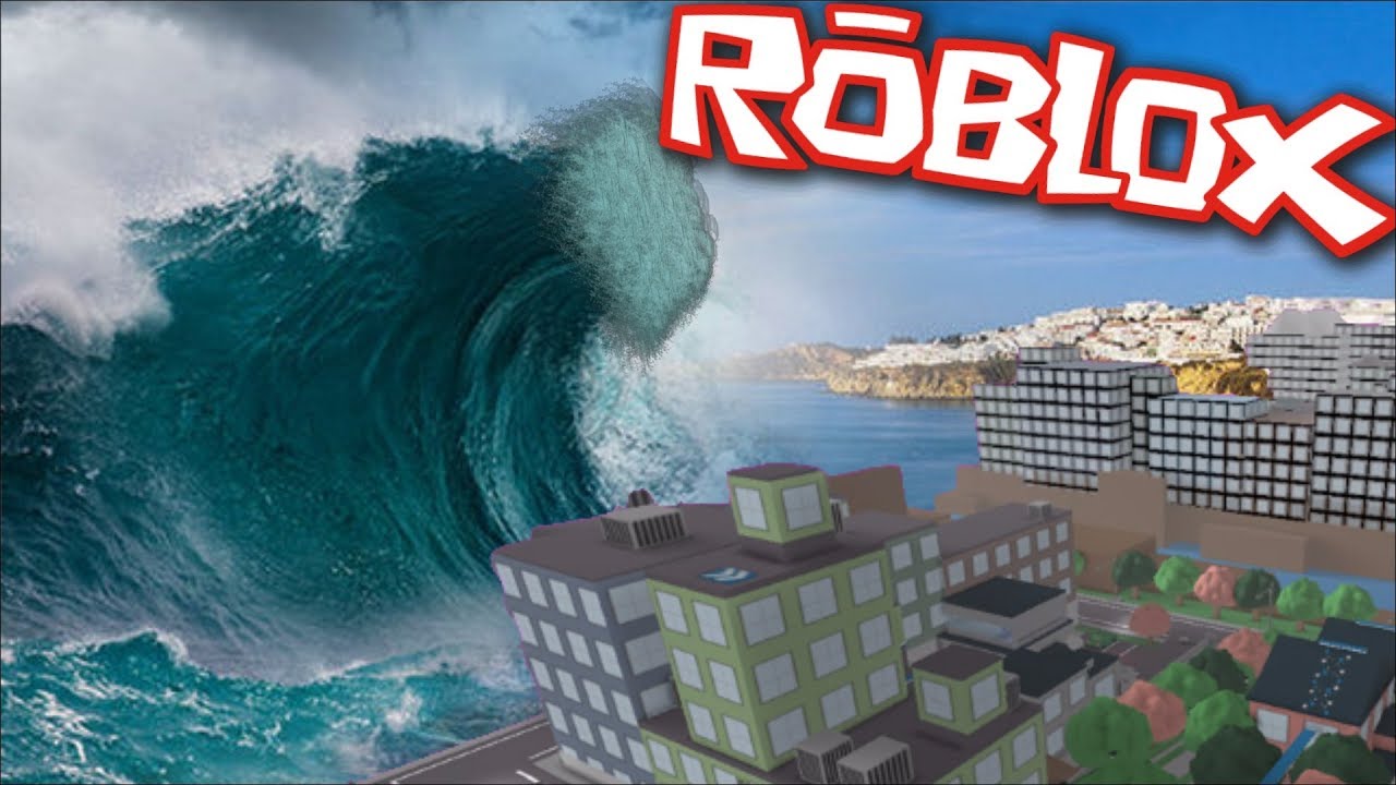 TSUNAMI IN ROBLOX!! Roblox - YouTube