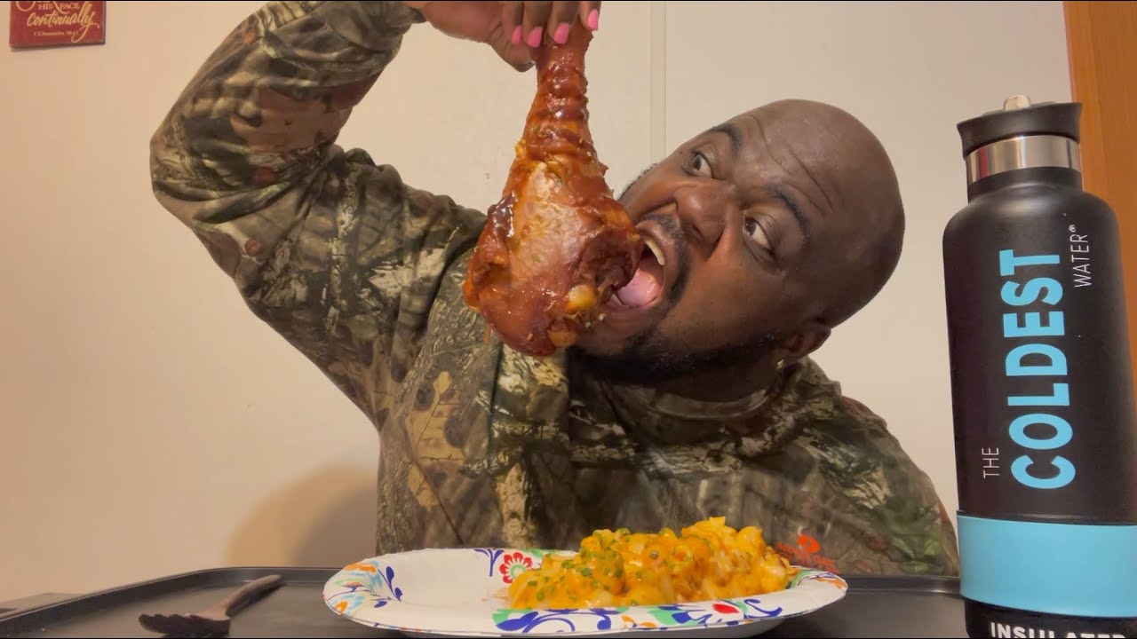 Hugh Turkey Leg + Seafood Mac and Cheese Would You Tell If Your Brother ...