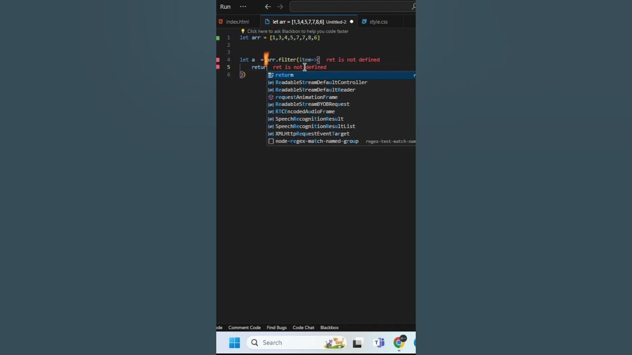 filter in javascript #trending #javascript #js #viral #shorts #shortsvideo #coding #viralshort ...