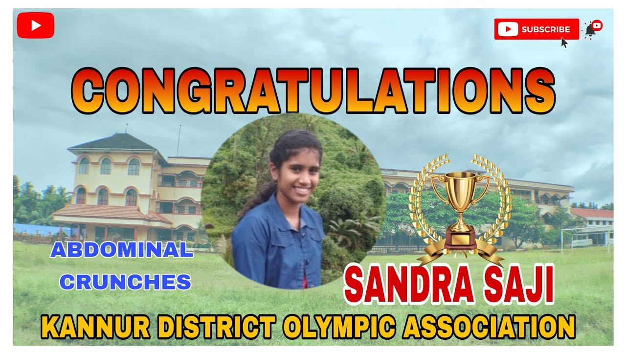 SANDRA SAJI- Kannur District Olympic Association | Abdominal Crunches ...