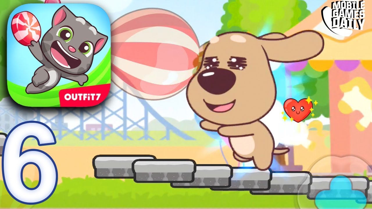 Talking Tom Candy Run - Levels 51 52 53 54 55 - Gameplay Part 6 (iOS ...