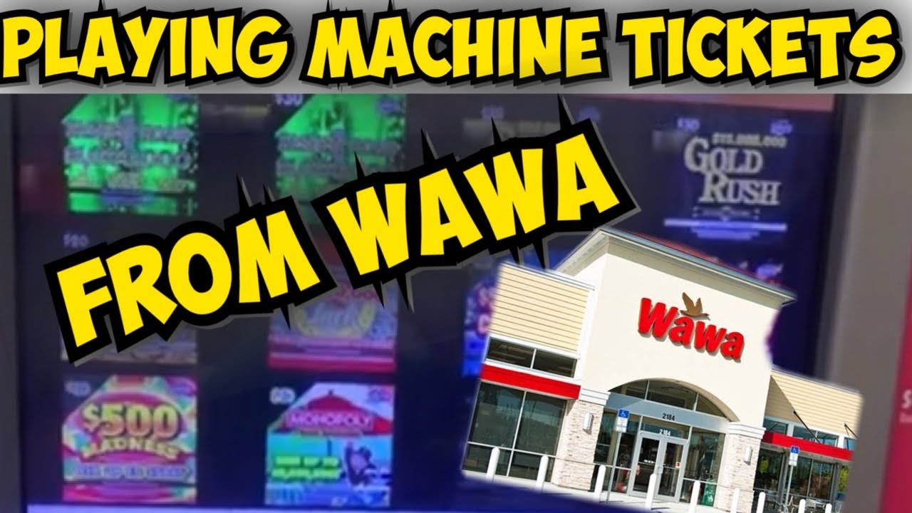 WAWA machine tickets from the Florida lottery - YouTube