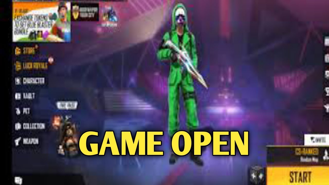 GAME OPEN करें?, FREE FIRE OPEN | GAMERUNIT| - YouTube