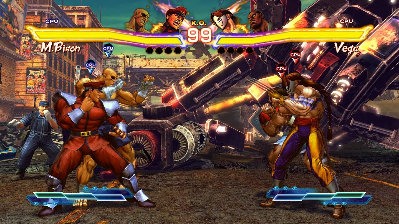 Sagat & M. Bison vs Balrog & Vega! Monumental AI Duel! - YouTube