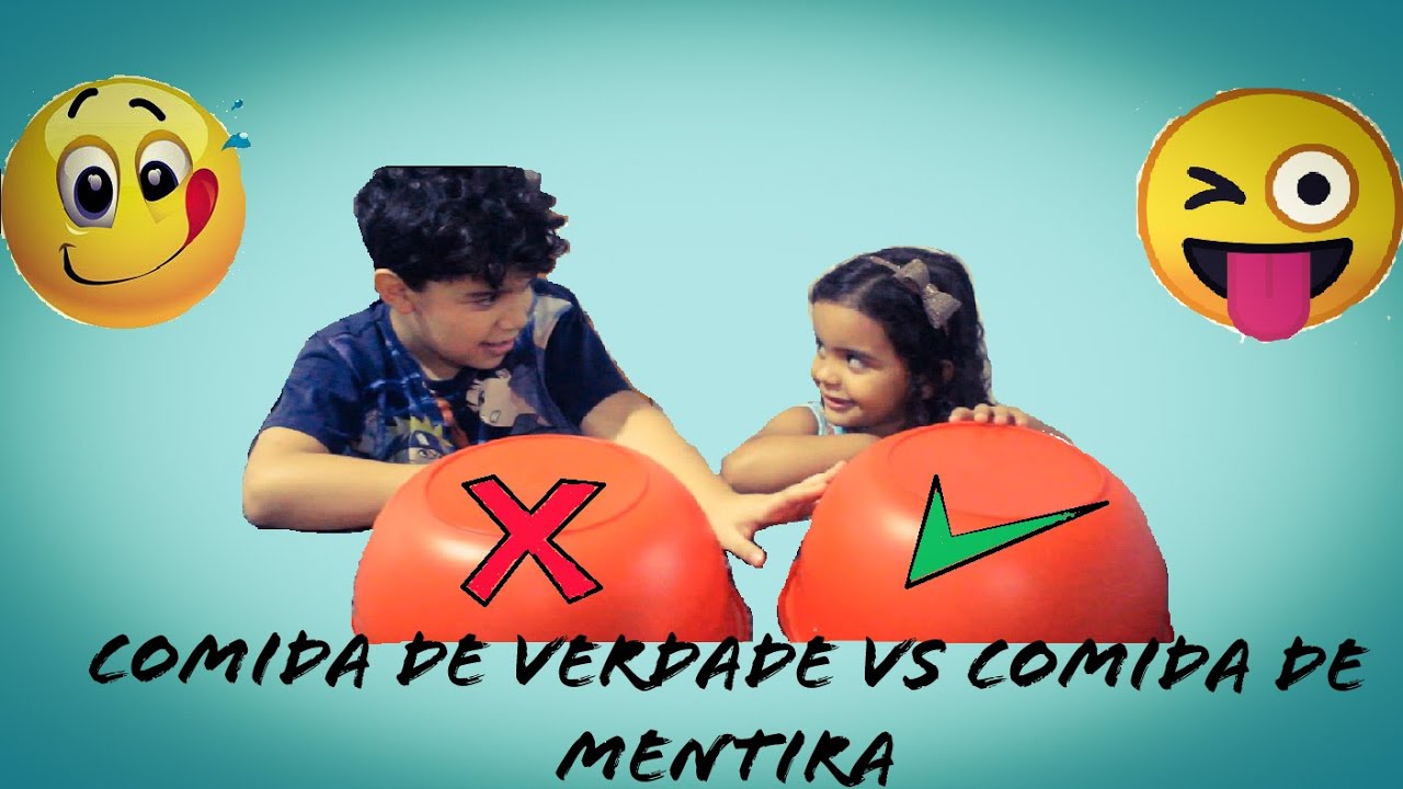 Comida de verdade Vs comida de mentira - YouTube