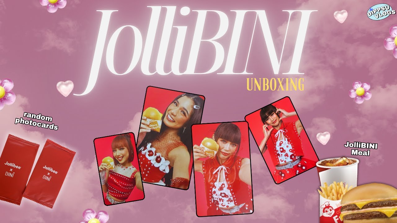 JolliBINI Meal (Jollibee X BINI) - unboxing, taste test, mukbang ...