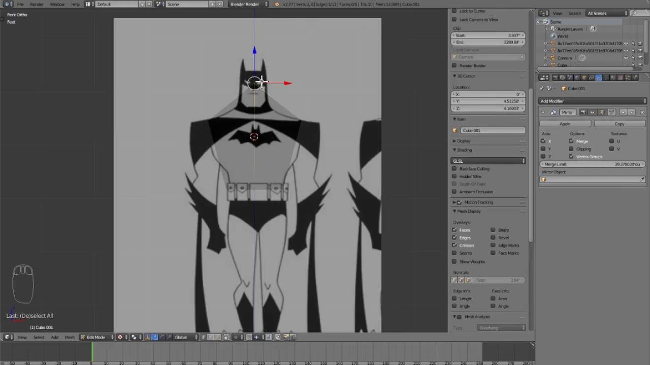 [Tutorial 02] Batman in Blender: (Modeling) the Torso - YouTube