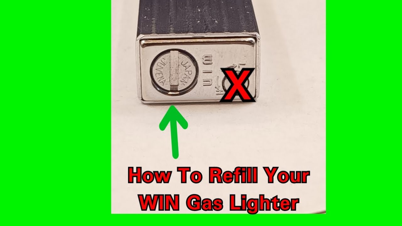 How To Refill Your Vintage WIN Gas Cigarette Lighter - YouTube