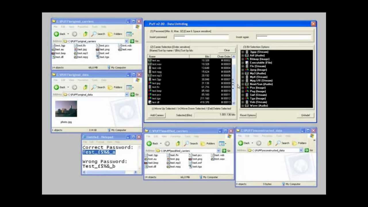 OpenPuff Steganography and Obfuscation - Demo v2 - YouTube