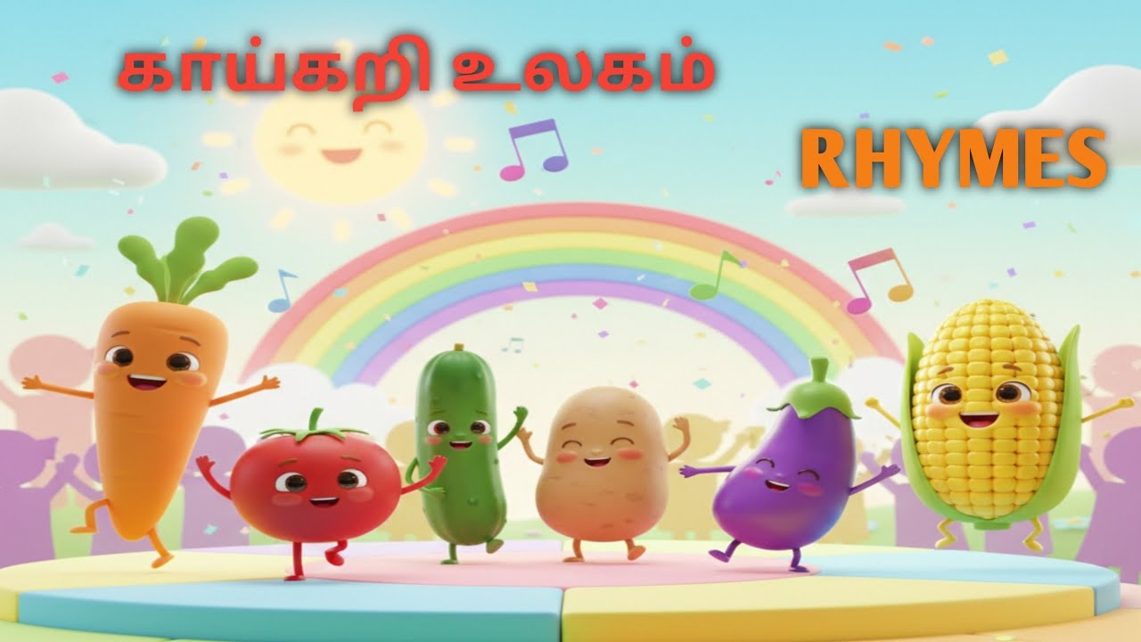 காய்கறி ரைம்ஸ் | Kids Tamil Rhymes | Vegetables Song in Tamil - YouTube