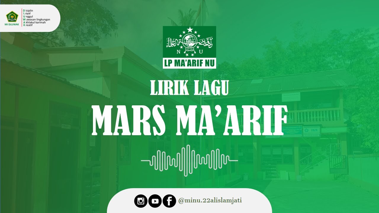 MARS LP MA'ARIF NU - LIRIK DAN LAGU - MI NU 22 AL ISLAM JATI - YouTube
