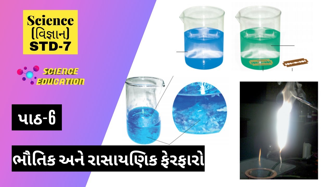 std 7 science chapter 6 2021 | પાઠ-6 ભૌતિક અને રાસાયણિક ફેરફારો ...