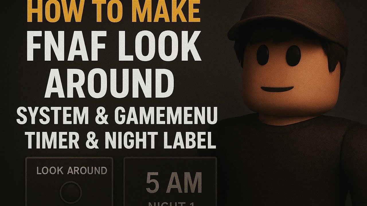 How to Make FNAF in Studio Life Or Roblox Studio – Look Around System ...