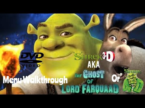 Shrek 3-D (AKA The Ghost of Lord Farquaad Or Shrek 4-D) DVD Menu ...