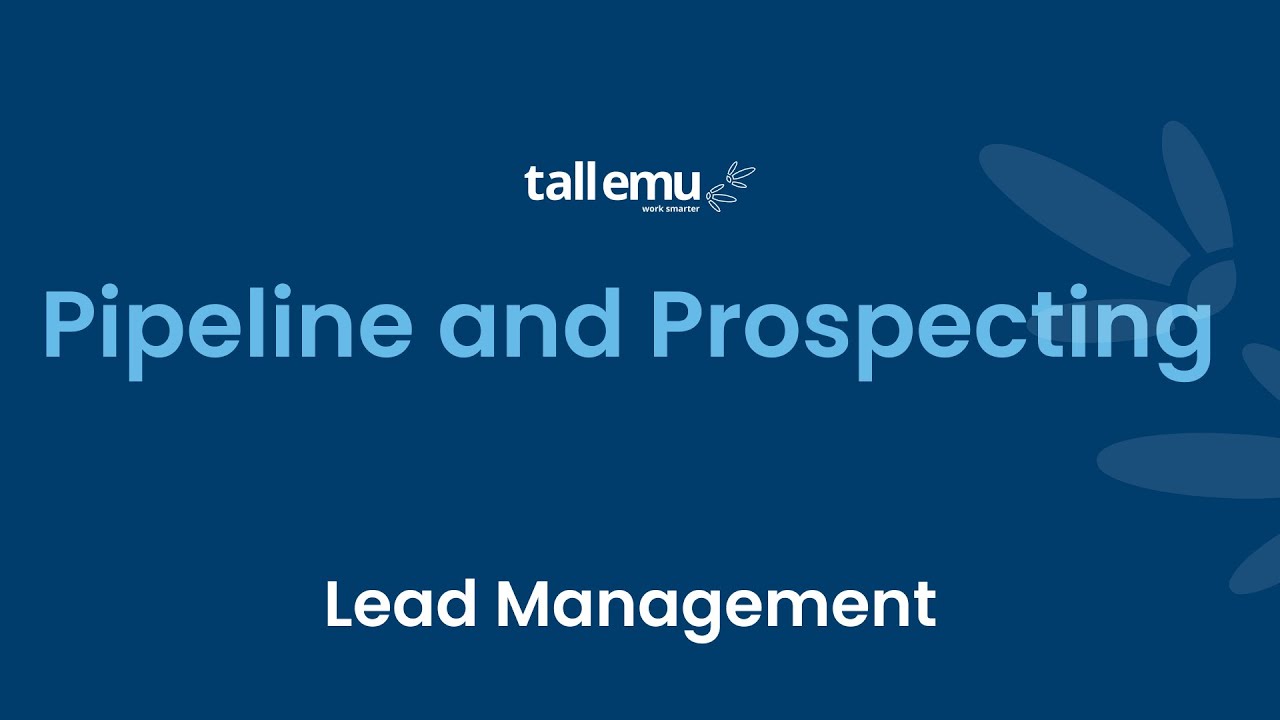 Pipeline and Prospecting - YouTube