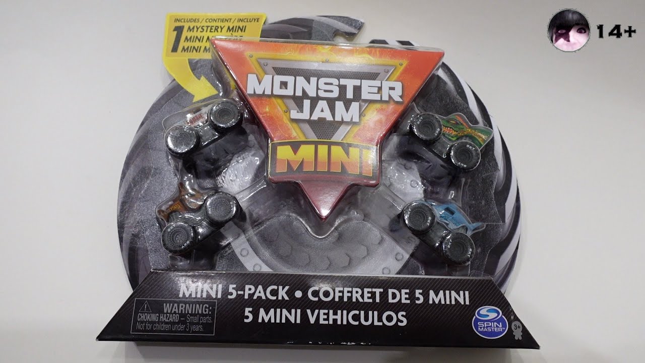 MONSTER JAM 5 PACK MINIS MONSTER TRUCKS - YouTube