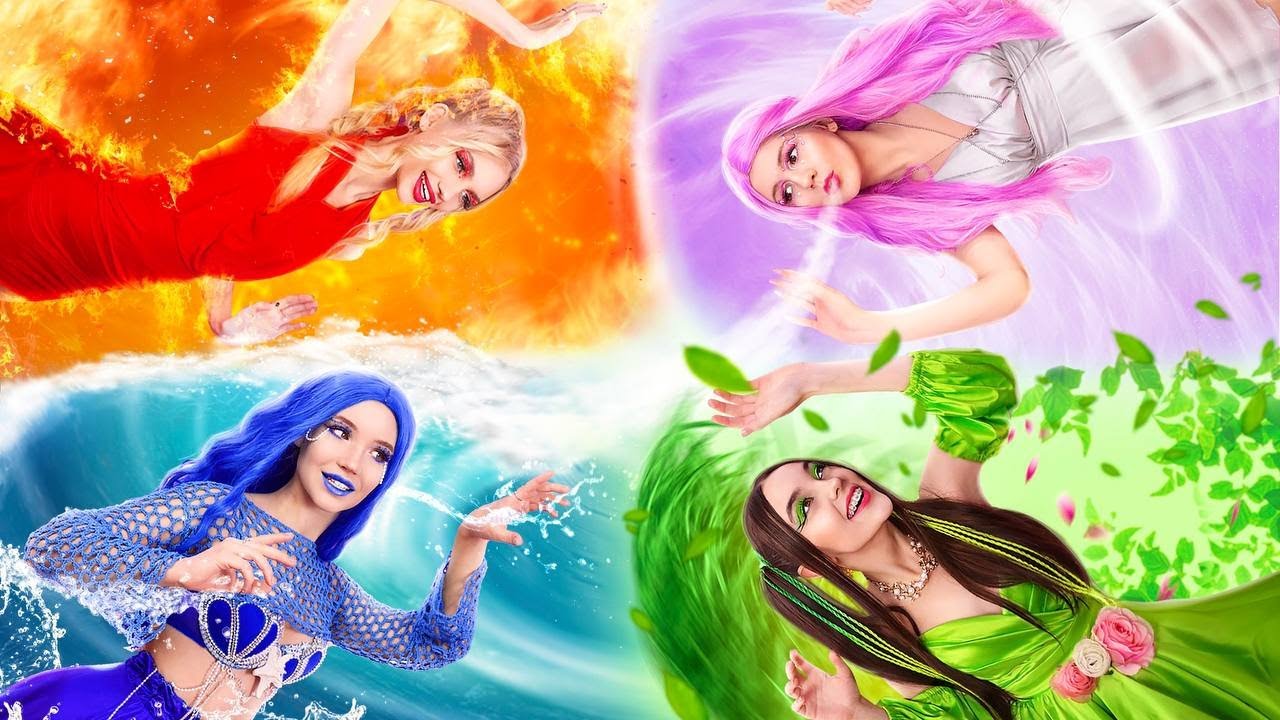 Fire, Water, Air and Earth Girl! 4 Elements and Good & Evil Balance ...