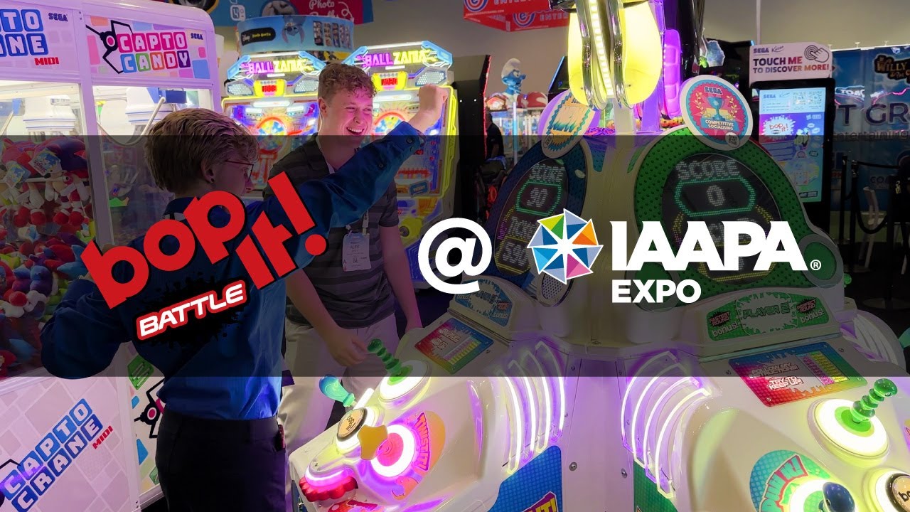 Bop It! Battle @ IAAPA Expo 2023 | Sega Amusements - YouTube