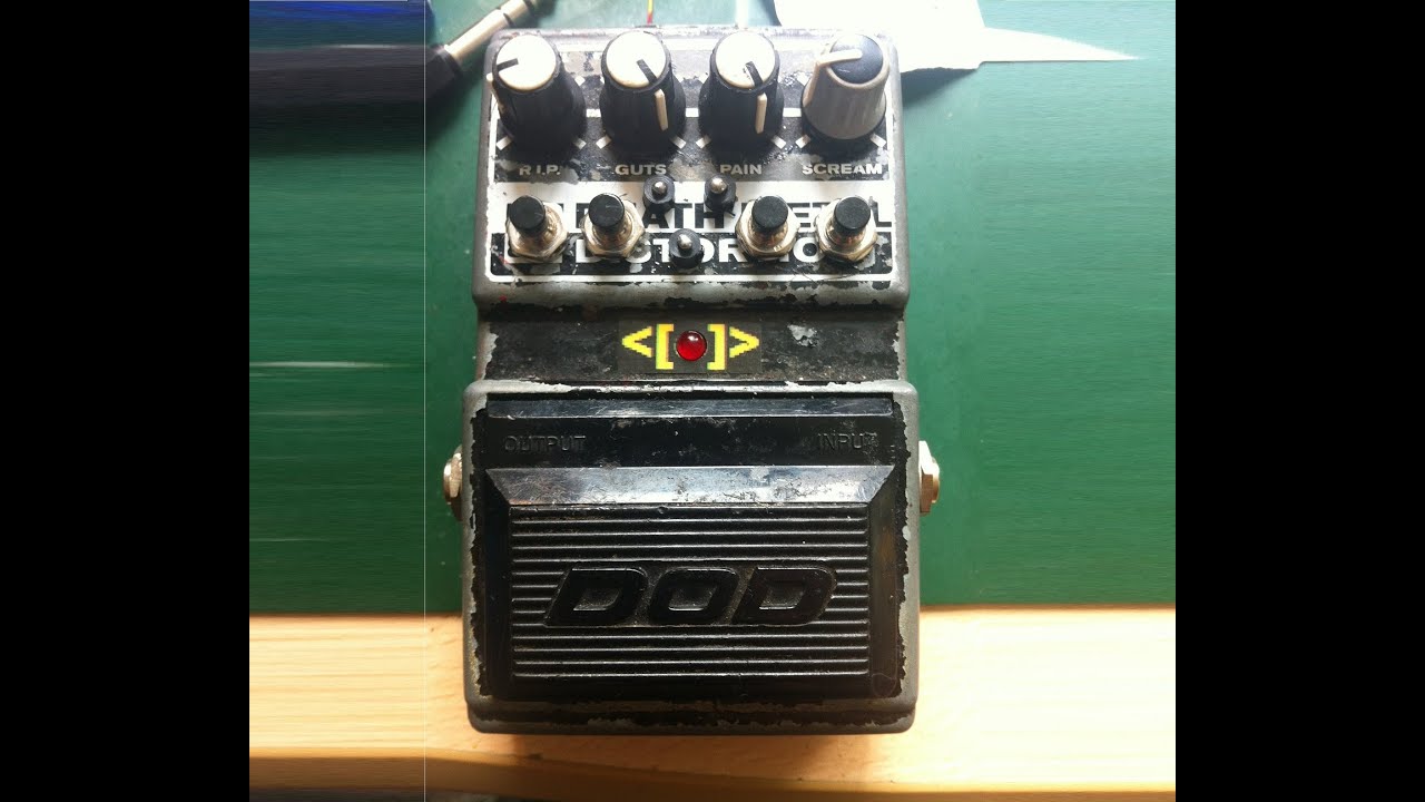 Circuit Bent Dod Death Metal pedal by Psychiceyeclix - YouTube