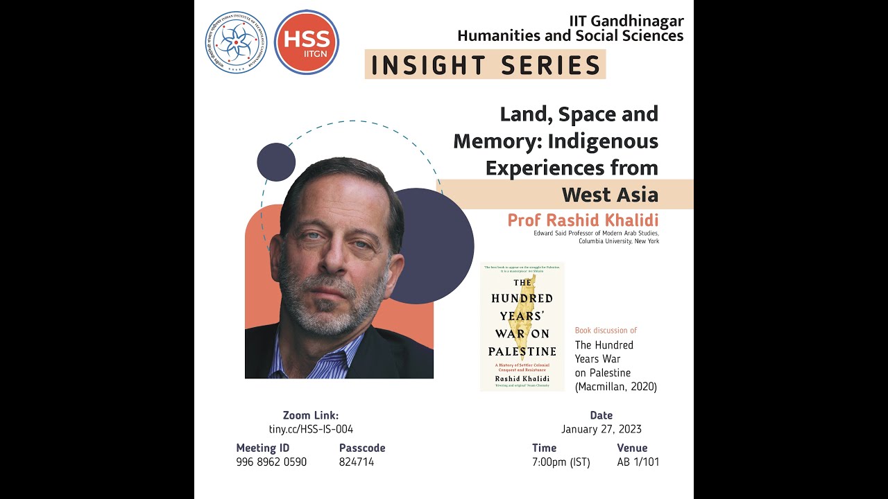 Lecture on "Land, Space & Memory: Indigenous Experiences from West Asia ...
