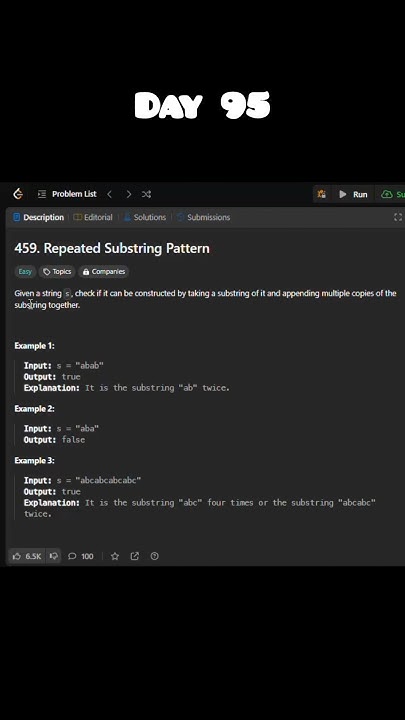 LeetCode 459 | Repeated Substring Pattern #javaprogramming ... LeetCode 459 | Repeated Substring Pattern #javaprogramming ...