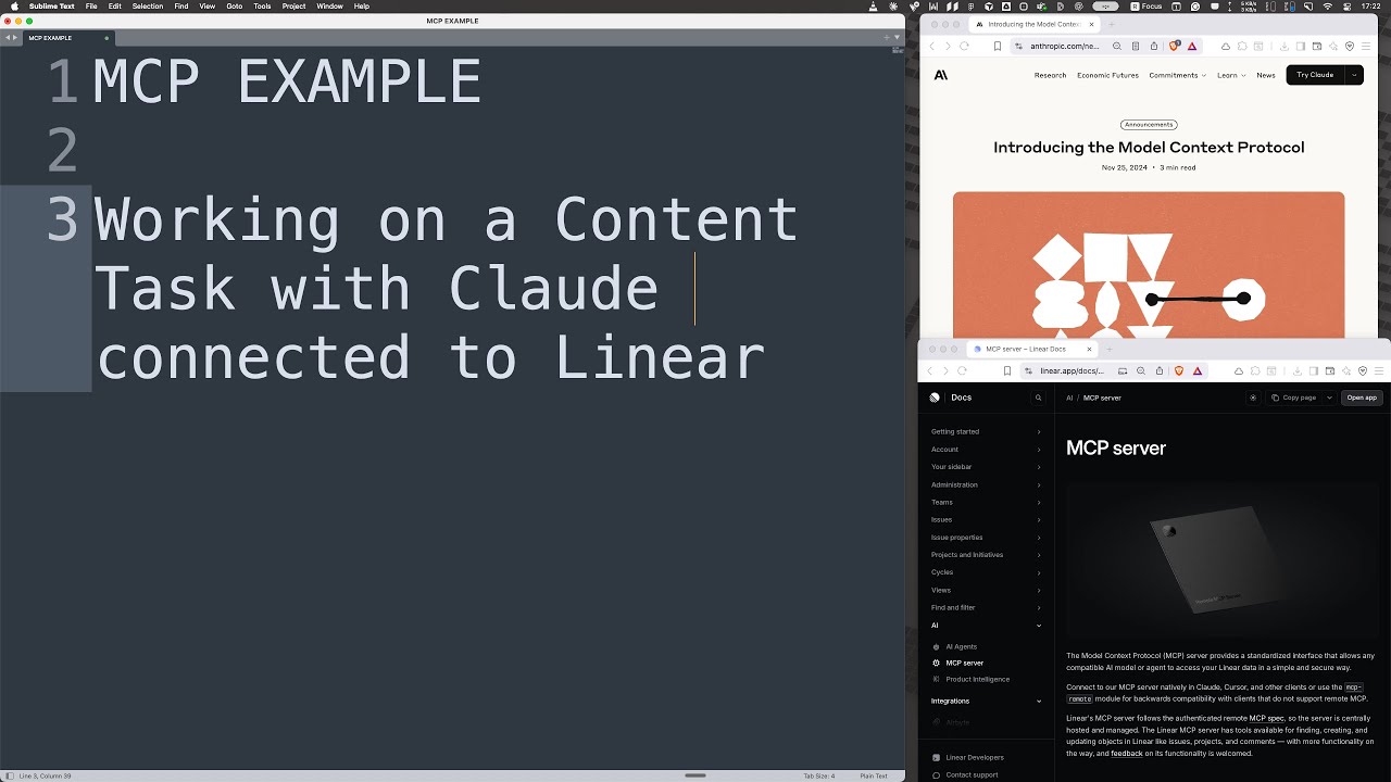How MCP Works - Simple Productivity Example with Claude & Linear - YouTube
