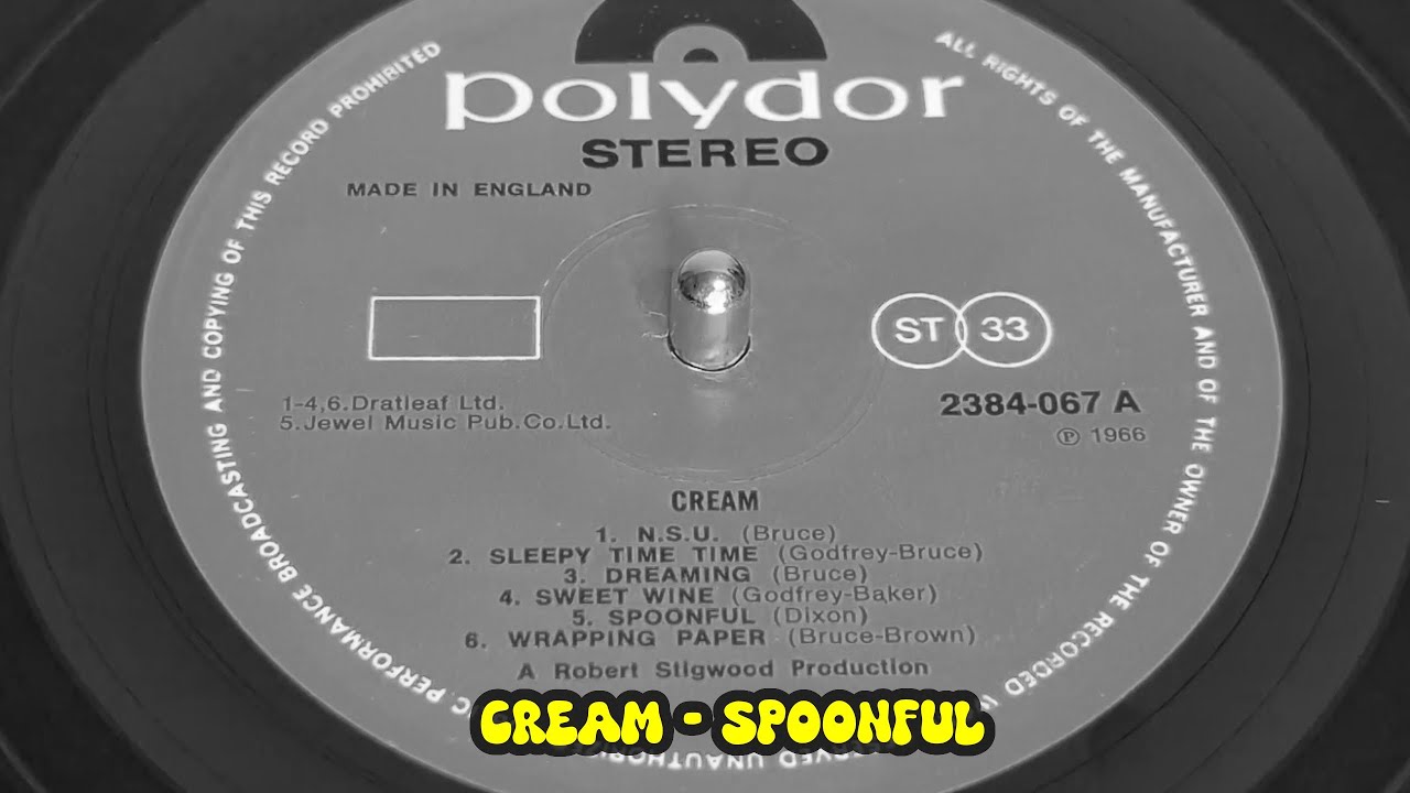 Cream - Spoonful (1974 Vinyl LP) - YouTube