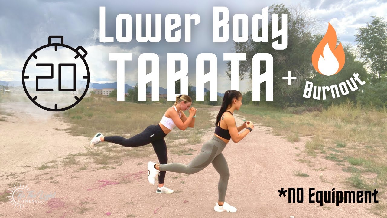 20 MIN Lower Body TABATA HIIT I Fat Burn! I NO EQUIPMENT Outdoor ...