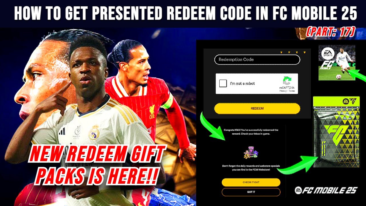 How to get Redeem code in FC Mobile 25 🎁 - Redeem code guide in FC ...