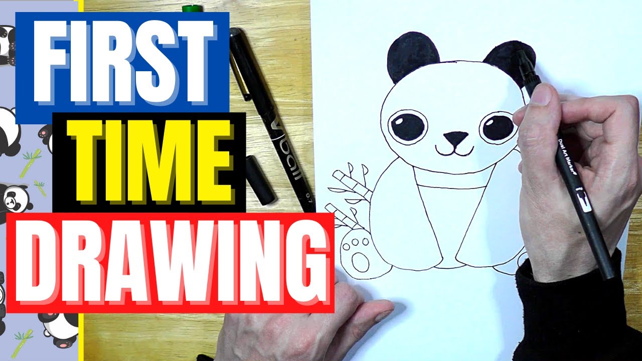 [ASMR] FIRST TIME DRAWING: CARTOON PANDA 🐼 | Belfast Accent | Quiet ...