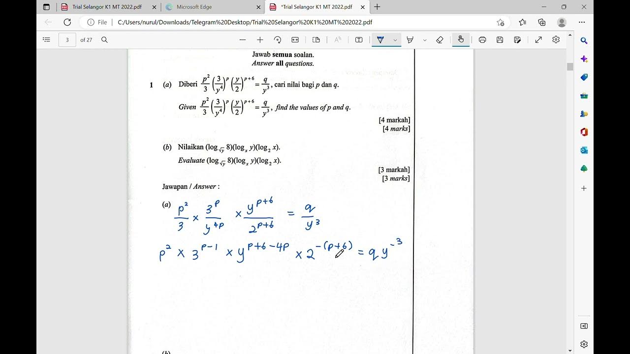 CHAPTER 4: INDICES, SURDS, AND LOGARITHMS (SOLVING INDICES QUESTIONS) - YouTube