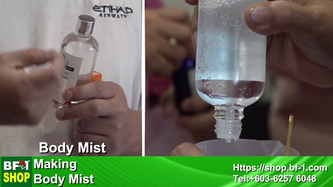 Making Body Mist And Formulation - BF1 Training For Perfumes - YouTube