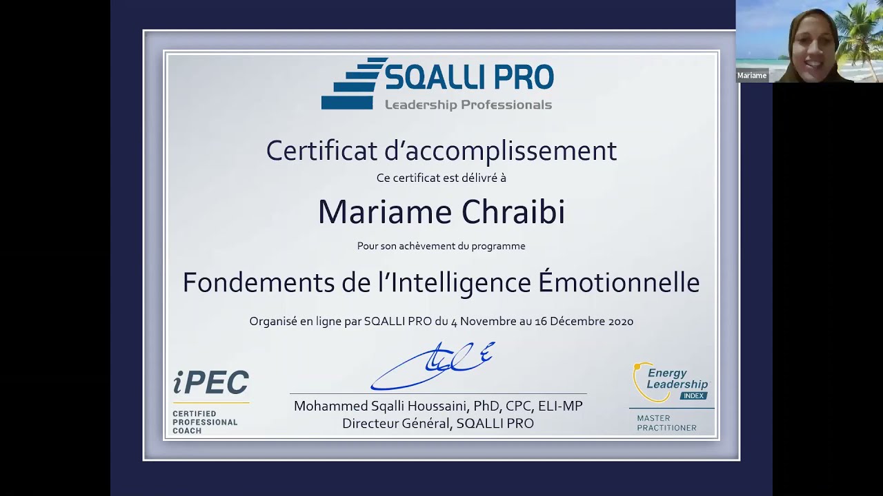 Témoignage de Pr. Mariame Chraibi, Chef de Service, « Fondements de l ...