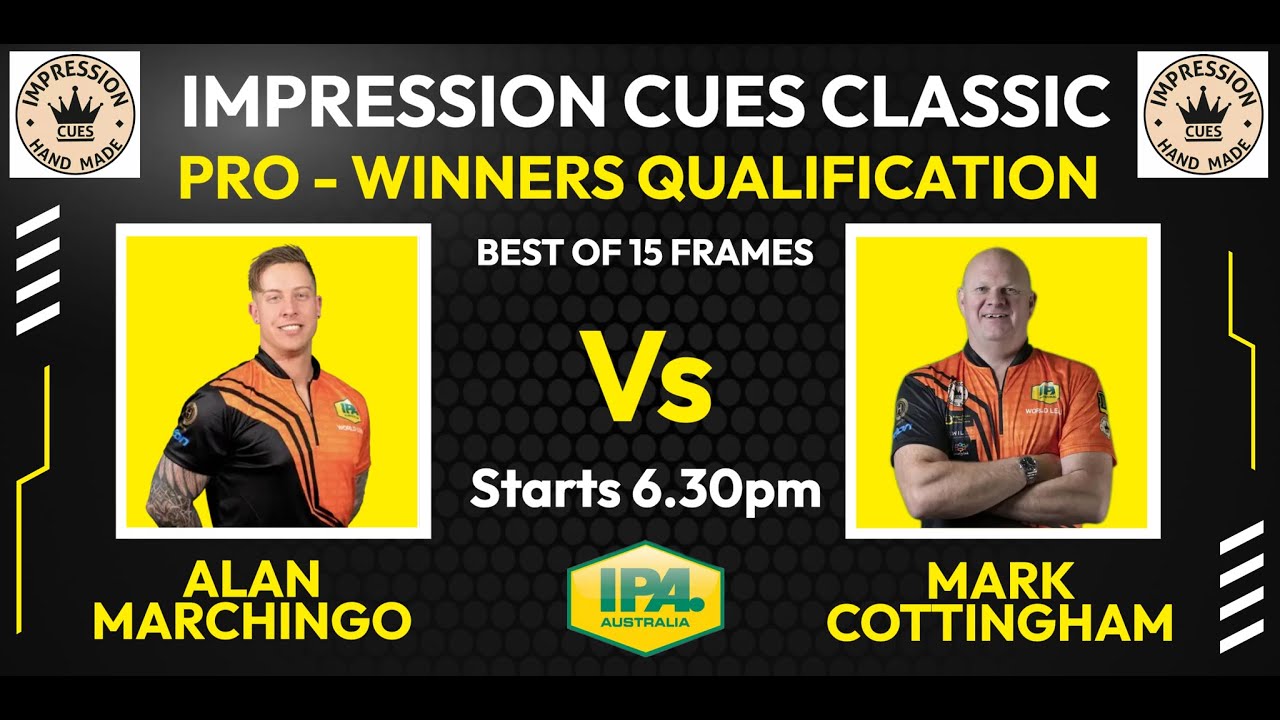IPA MENS PRO EVENT 2 - Rnd 2 - Alan Marchingo v Mark Cottingham - YouTube