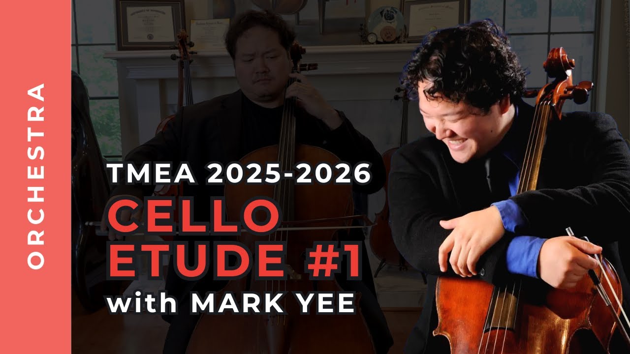 TMEA 2025-2026 Texas All-State Audition Cello Etude 1 w/ Mark Yee ...