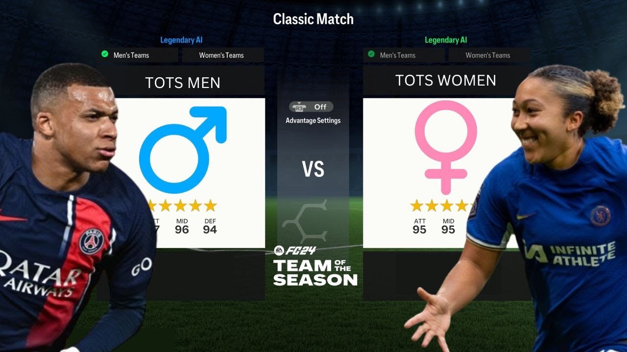 MEN TOTS VS WOMEN TOTS IN EAFC! - YouTube