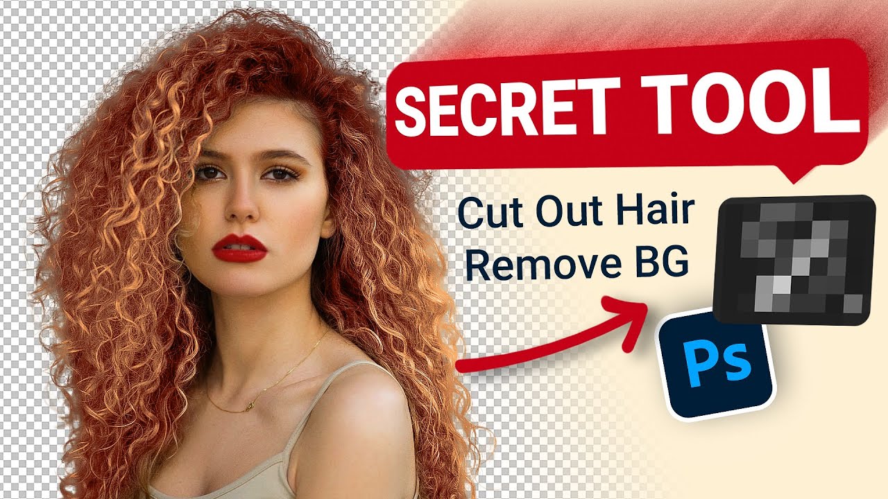 How To Remove Background & Cut Out Hair in Photoshop! - YouTube