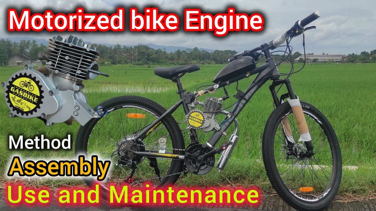 Motorized bike Engine Kit BT80_Order from Madiun_ Assembly, Use & Maintenance - YouTube