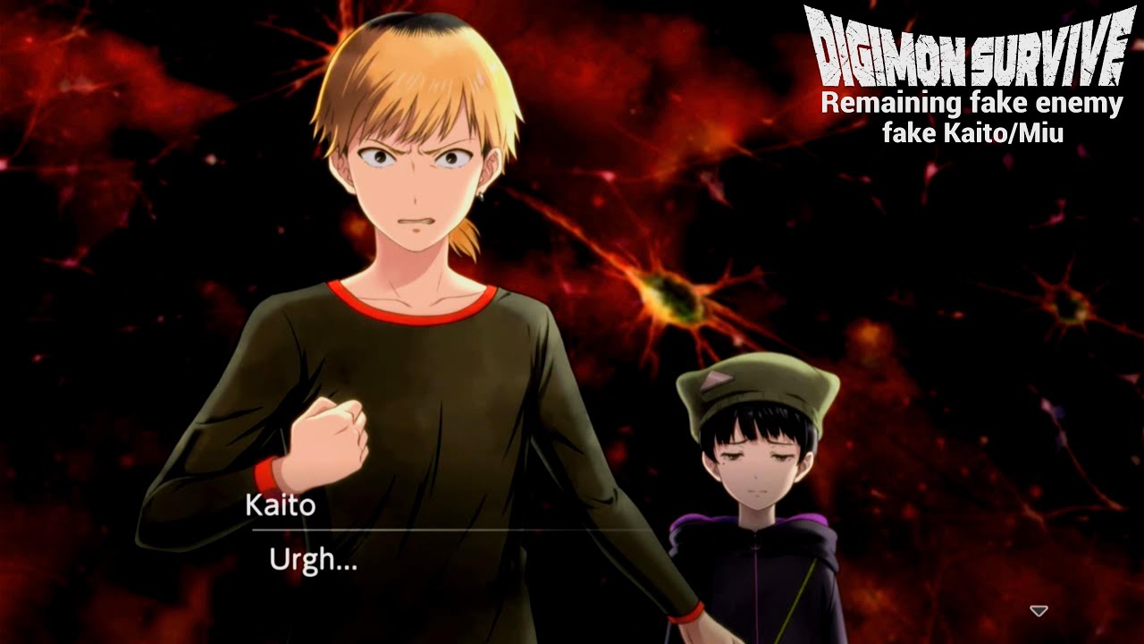 Digimon Survive - Fighting remaining fake enemy Kaito/Miu & "Master's ...