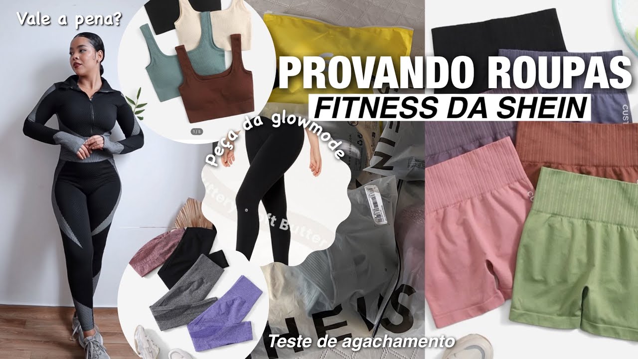PROVANDO ROUPAS DE ACADEMIA DA SHEIN 🛍️| conjuntos, packs, peça da ...