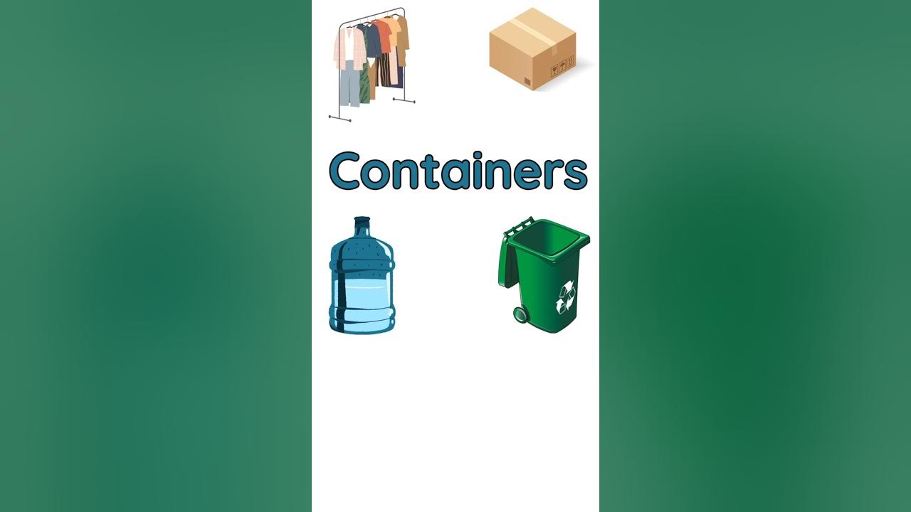 Learn Types of Containers in English in Seconds! Essential Vocabulary 🧺 ...