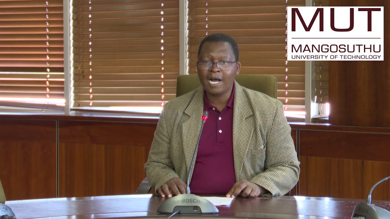 Dean of Faculty of Natural Sciences (Acting): Prof Alfred Msomi - YouTube