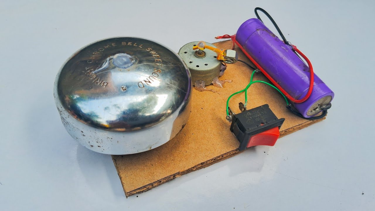 how to make calling bell at home. calling bell making with cardboard ...