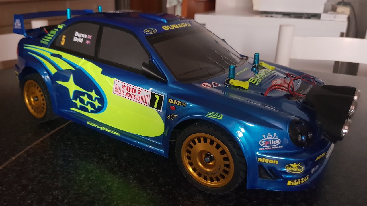 RC 1/10 Subaru Rally 2001 w extra Night Lights oi3 RC - YouTube