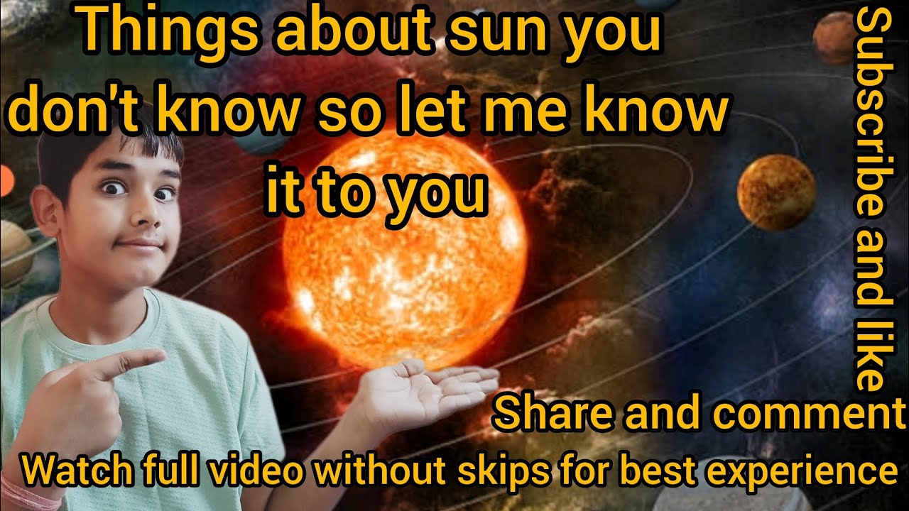 Things about sun you don't know so let me know it to you #viral #sun # ...