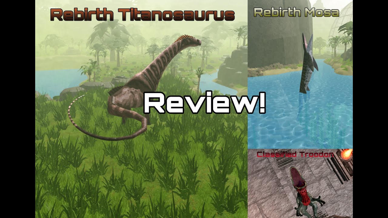 Showcasing the new titanosaurus, troodon, and chaos mosasaurus skins in ...