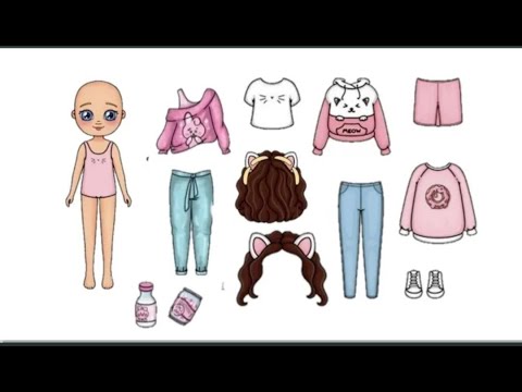How To Make Paper Doll Set | DIY Easy Paper Doll | Easy Tutorial Crafts ...