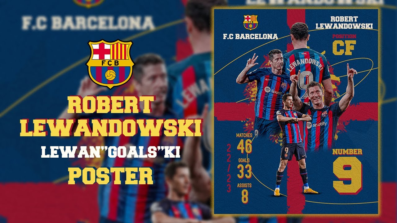Robert Lewandowski poster | Lewan"GOALS"ki | Speed design - YouTube