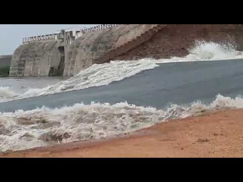 Sarala sagar dam wall broken - YouTube